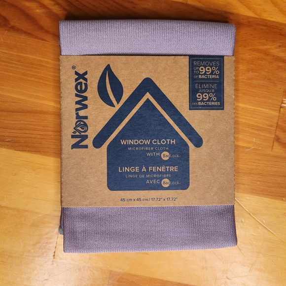 Norwex | Kitchen | Nwt Norwex Window Cloth Baclock Amethyst | Poshmark